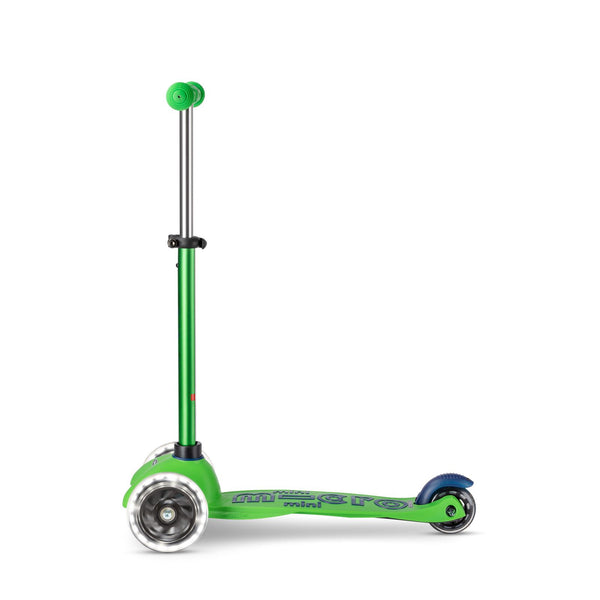 Micro Kickboard: Mini Deluxe LED -- Green/Blue - The Happy Lark